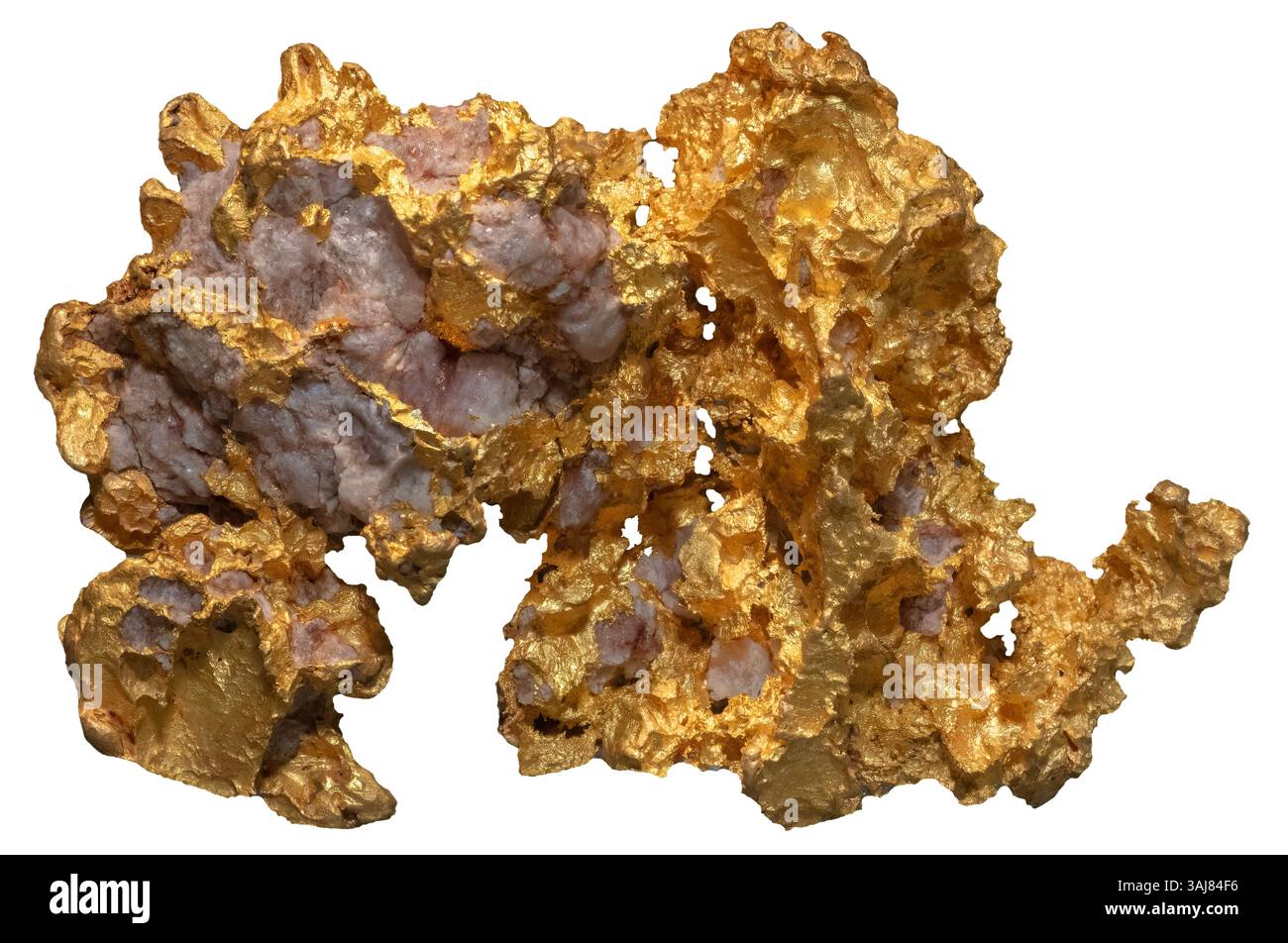 Gold in Quartz Matrix, Kalgoorlie, Western Australia Gold in quartz ...
