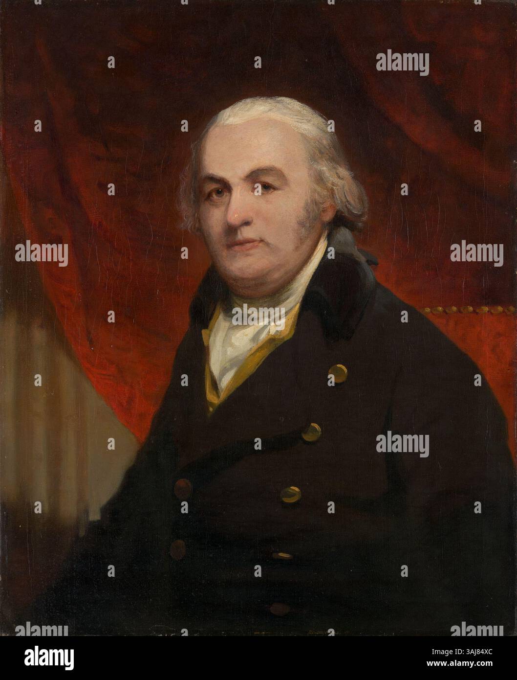 This 19th-century portrait, painted between 1800 and 1899, depicts an ...