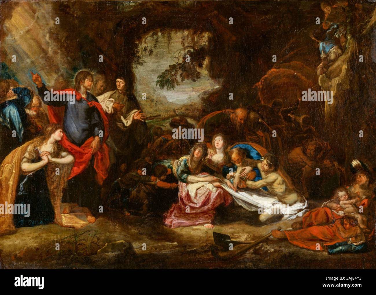 Simon de Vos’s 'Resurrection of Lazarus', painted in the 1640s, is a ...