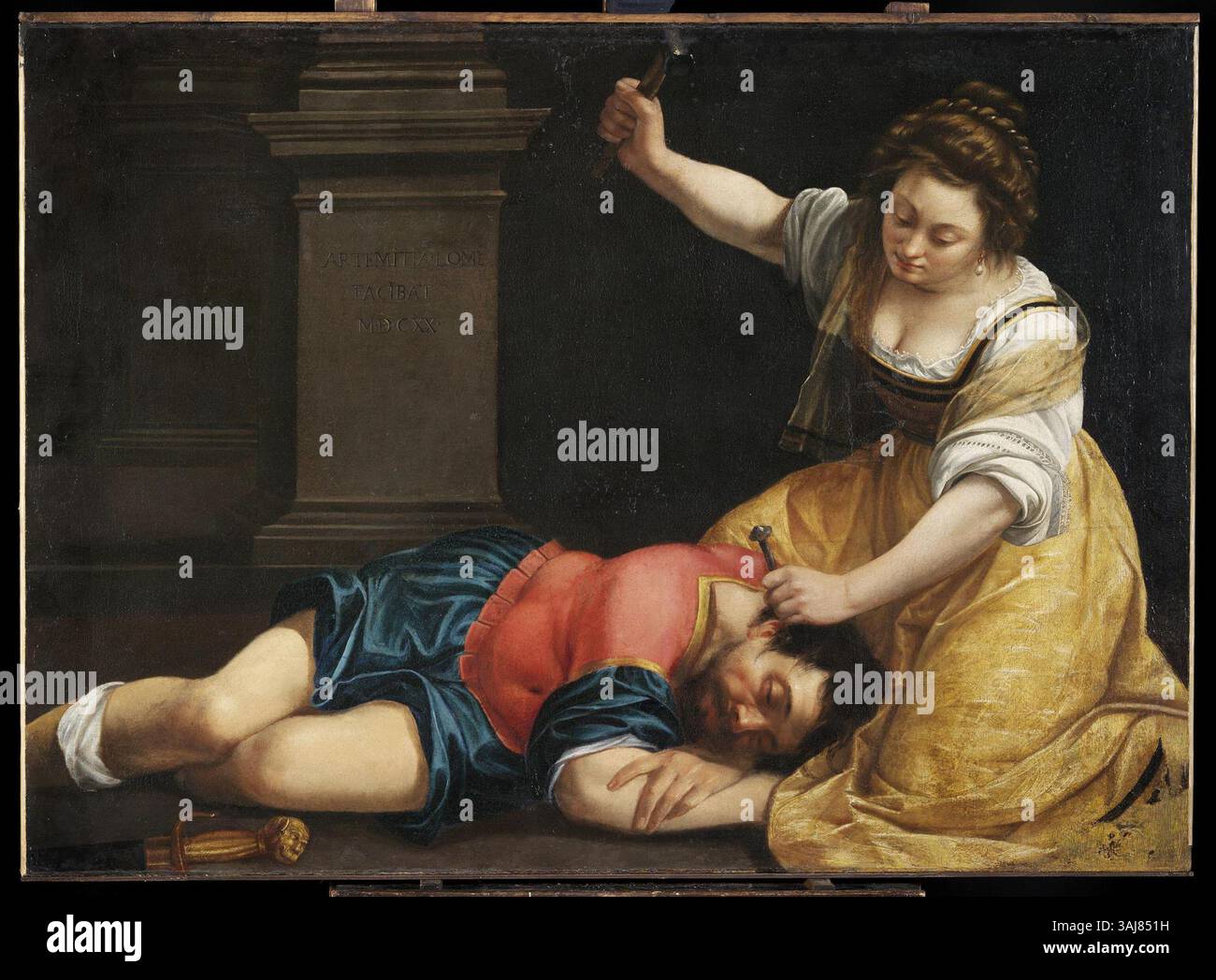 Jael And Sisera By Artemisia Gentileschi 1620 Depicts The Biblical