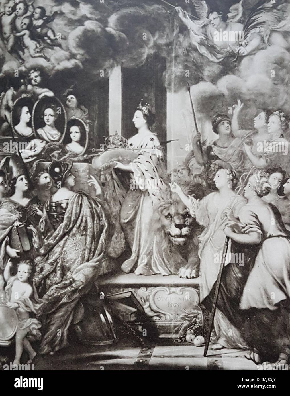 Birth of the Heir, painted by David Klöcker Ehrenstrahl, depicts a ...