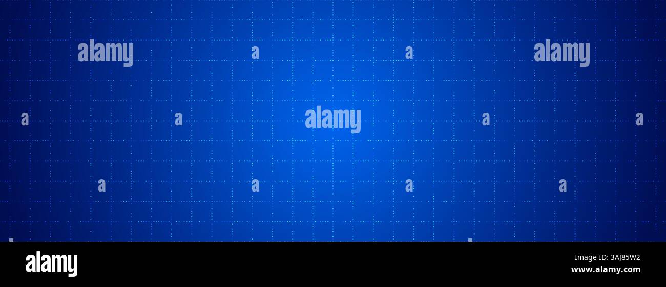 Blue glowing grid background. Dotted square tech network backdrop ...