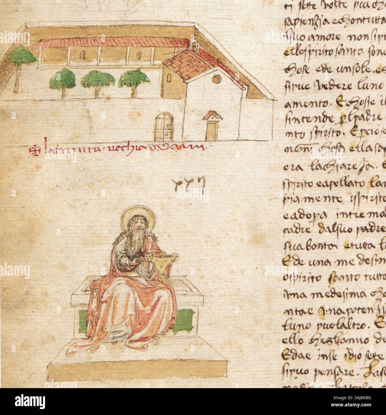 Codice rustici, Trinità Vecchia, 1440s. This painting depicts a ...