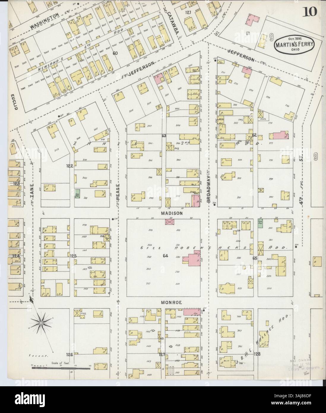 This map section from October 1895 provides a detailed overview of ...