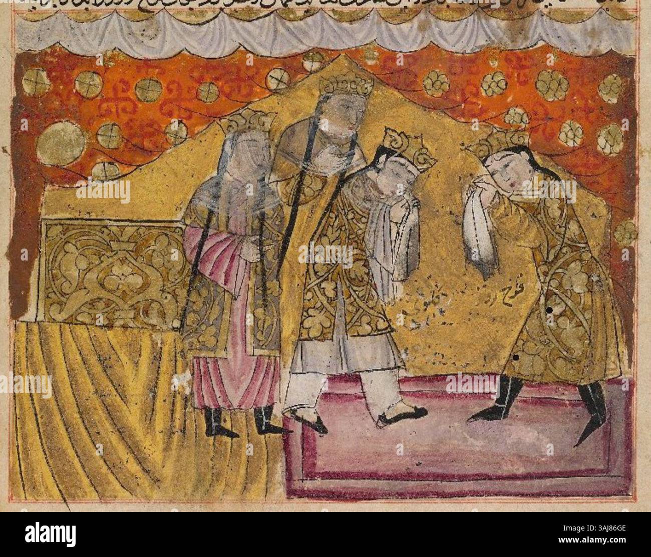 This folio from the 'Samak-e Ayyar' depicts Farrukhruz weeping at the ...