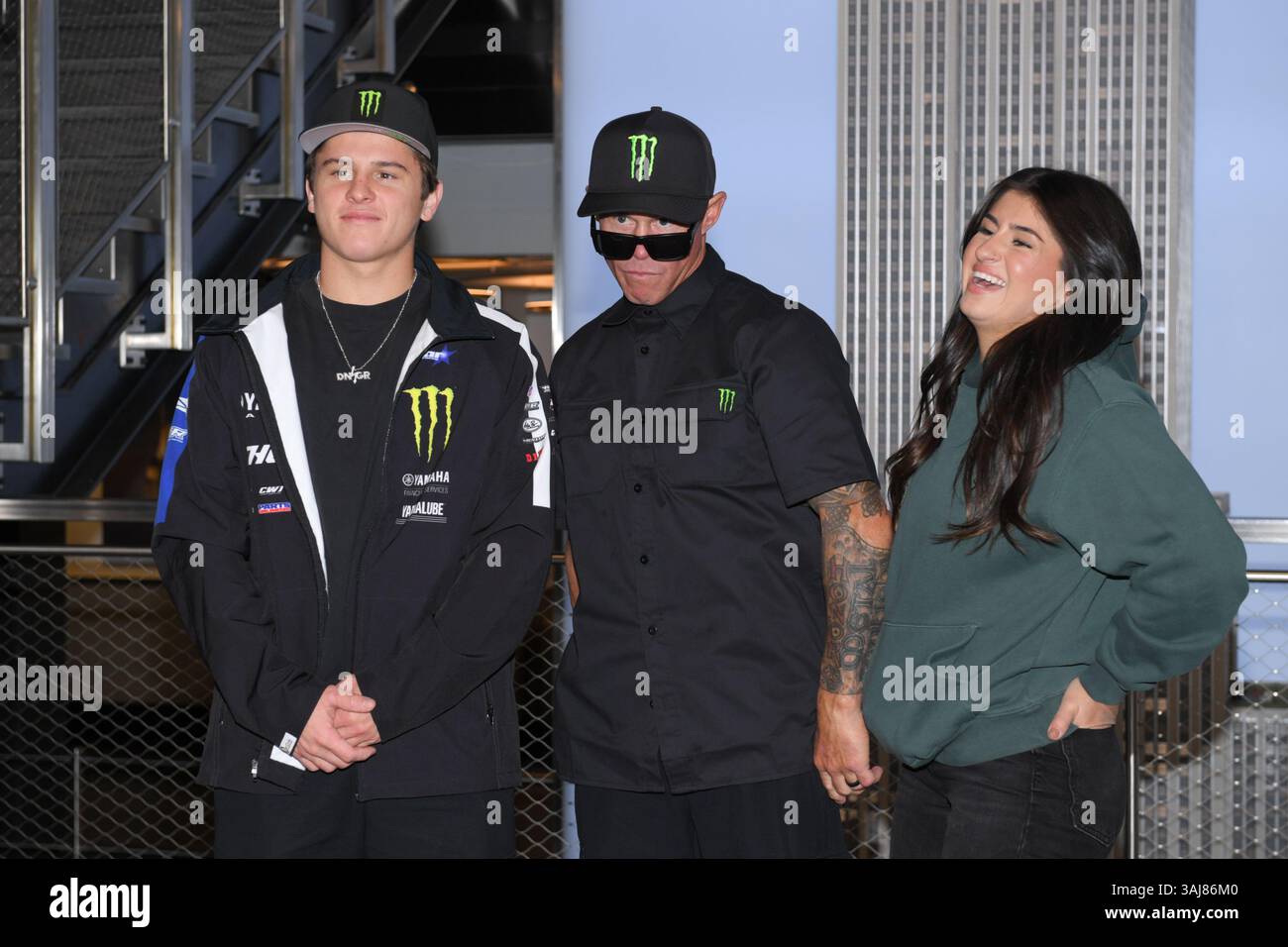New York Usa 10th Apr 2025 Famed Motorsports Siblings Haiden Deegan
