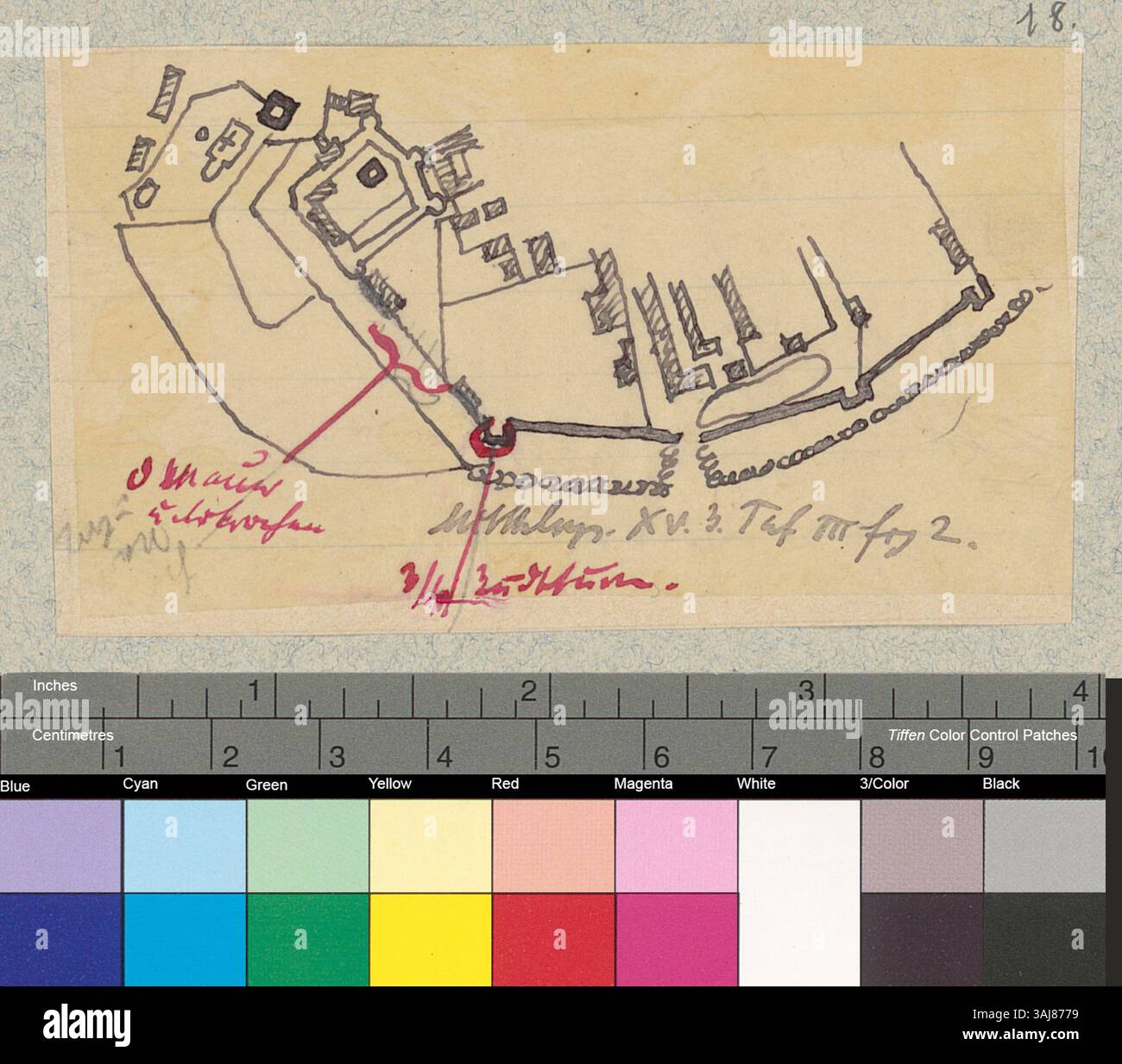 This image shows an excerpt from the city plan of Arbon, highlighting ...