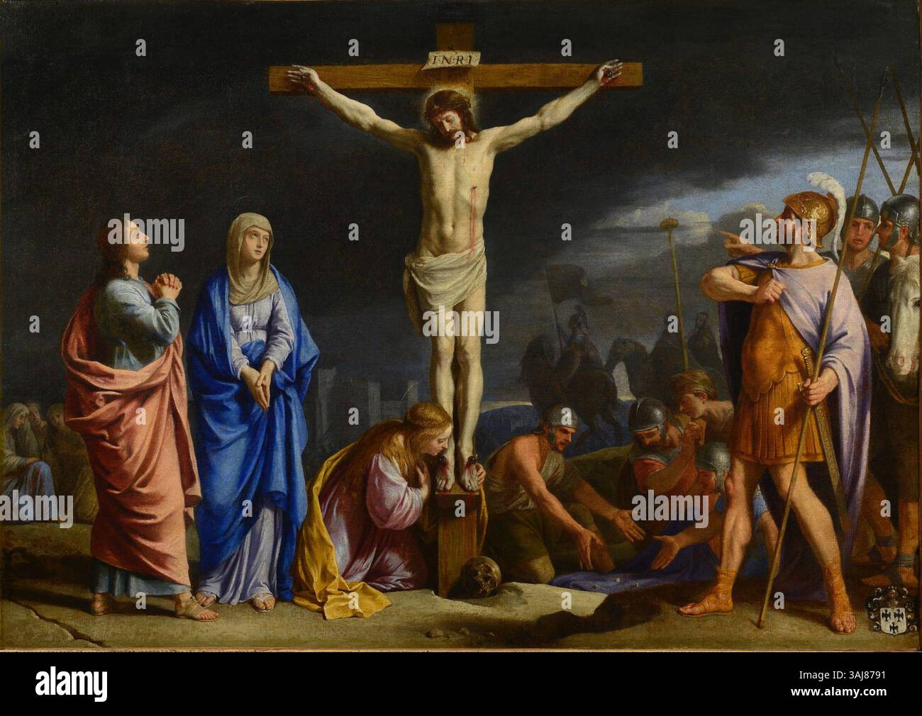 Jean-Baptiste de Champaigne’s 'Crucifixion avec Vierge, saint Jean, Madeleine et soldats romains ...