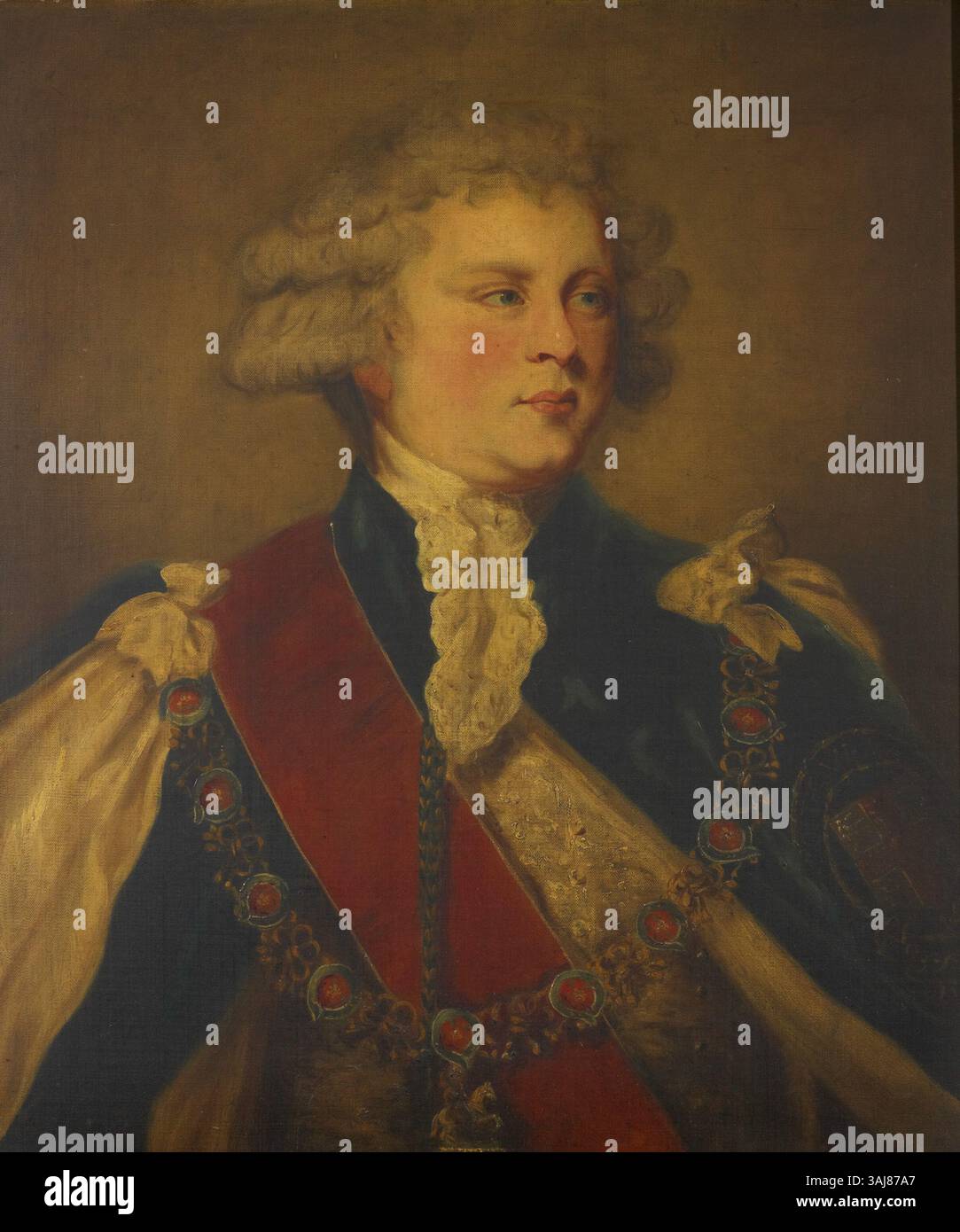 A portrait of George IV as Prince of Wales, painted after Sir Joshua ...