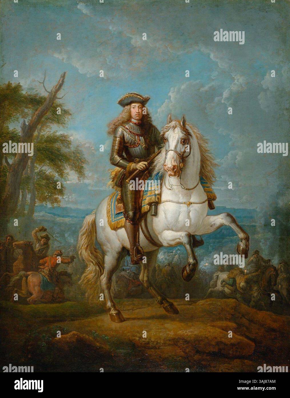 Pieter van Bloemen's 'Equestrian portrait of Charles VI, Holy Roman ...
