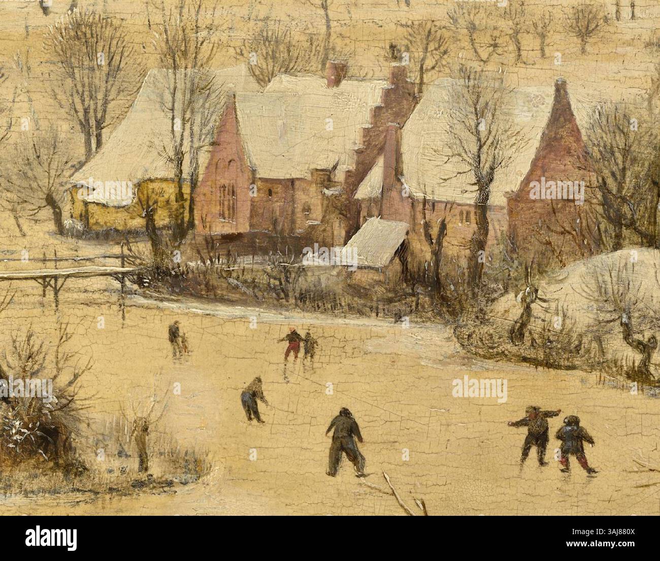 This detail from Pieter Bruegel the Elder's 'Winter Landscape with a ...