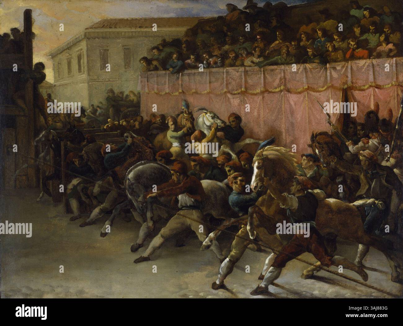 'Riderless Racers at Rome' by Thédore Géricault, created in 1817 ...