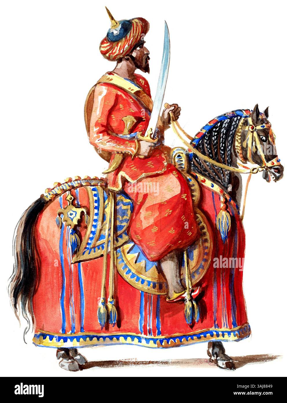 This retouched costume design by Alfred Albert for *La magicienne ...