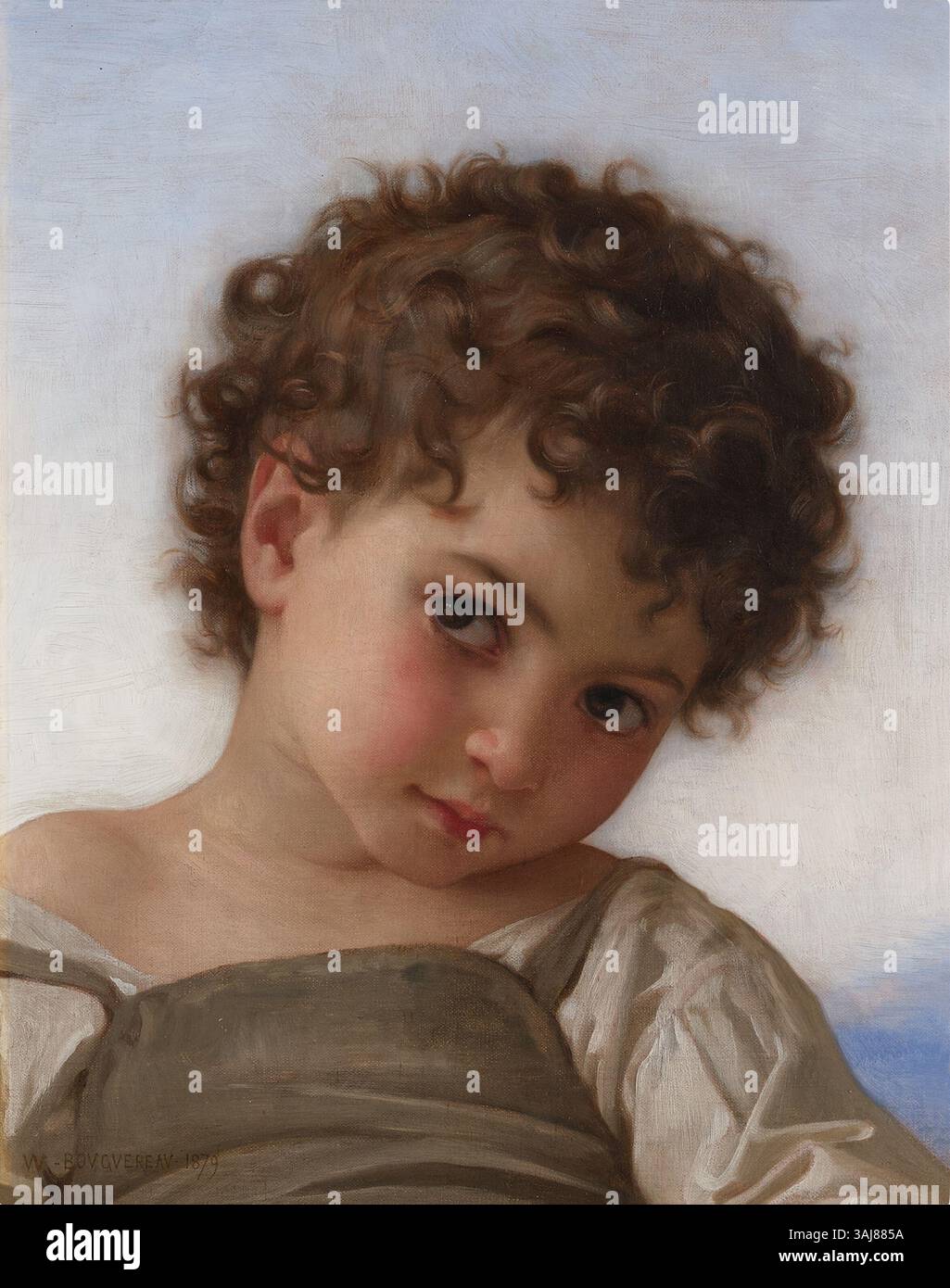 ‘Study for La tasse de lait,’ an 1879 oil painting by William-Adolphe ...