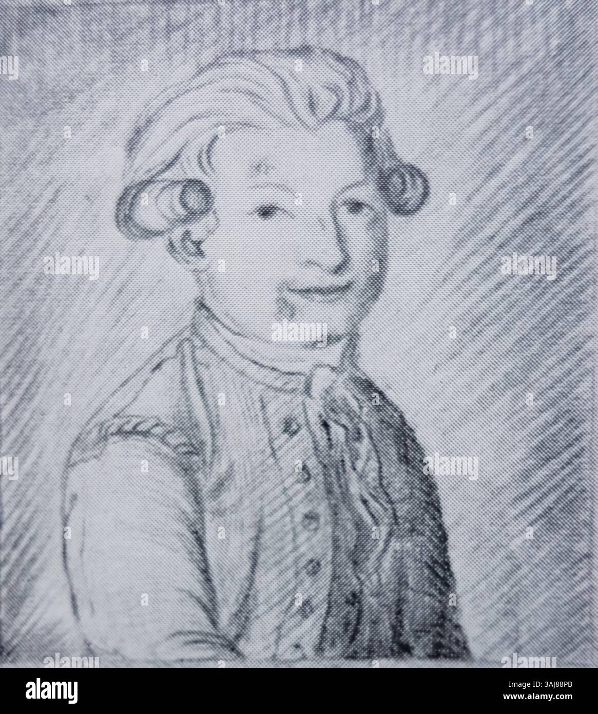 Drawing of Samuel Hoffmeister, held in Lund University Library. The ...