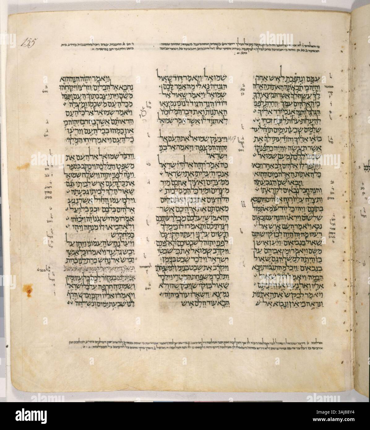 Folio 155a of the Leningrad Codex, dating between 1008 and 1011 ...