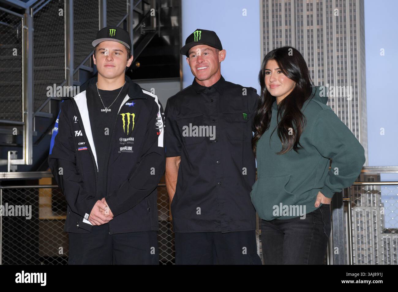 Famed motorsports siblings Haiden Deegan (L) and Hailie Deegan (R) and ...