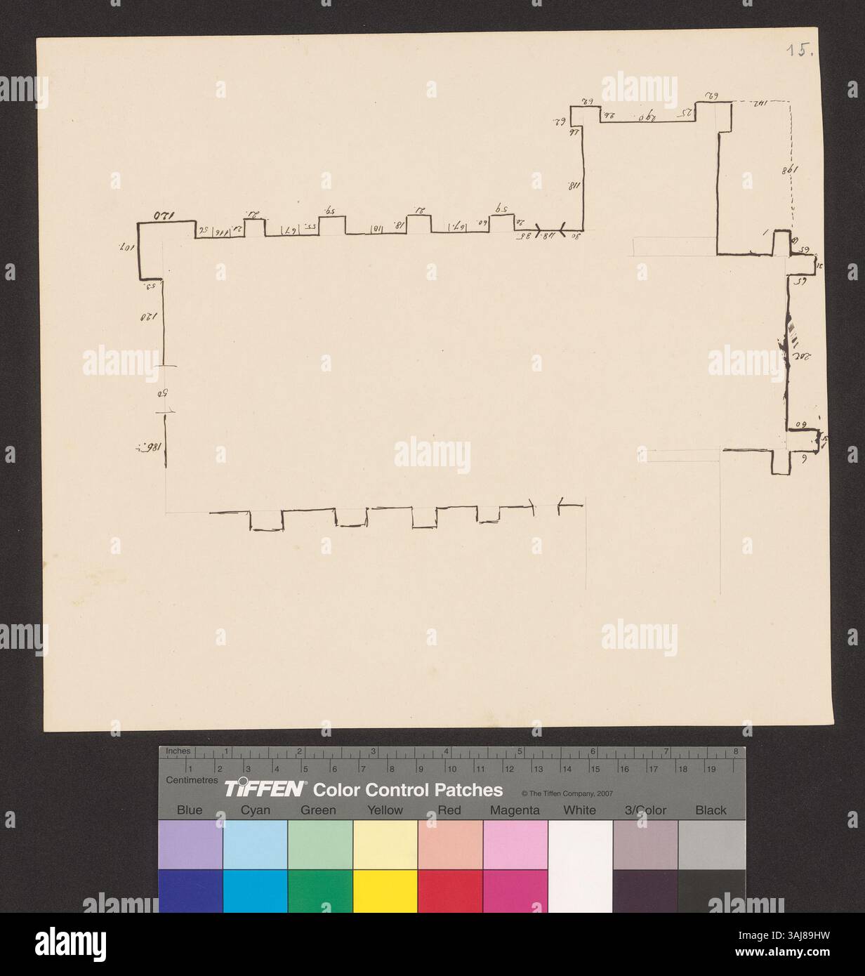 This image depicts the floor plan of the Church of St. Jean-Baptiste in ...