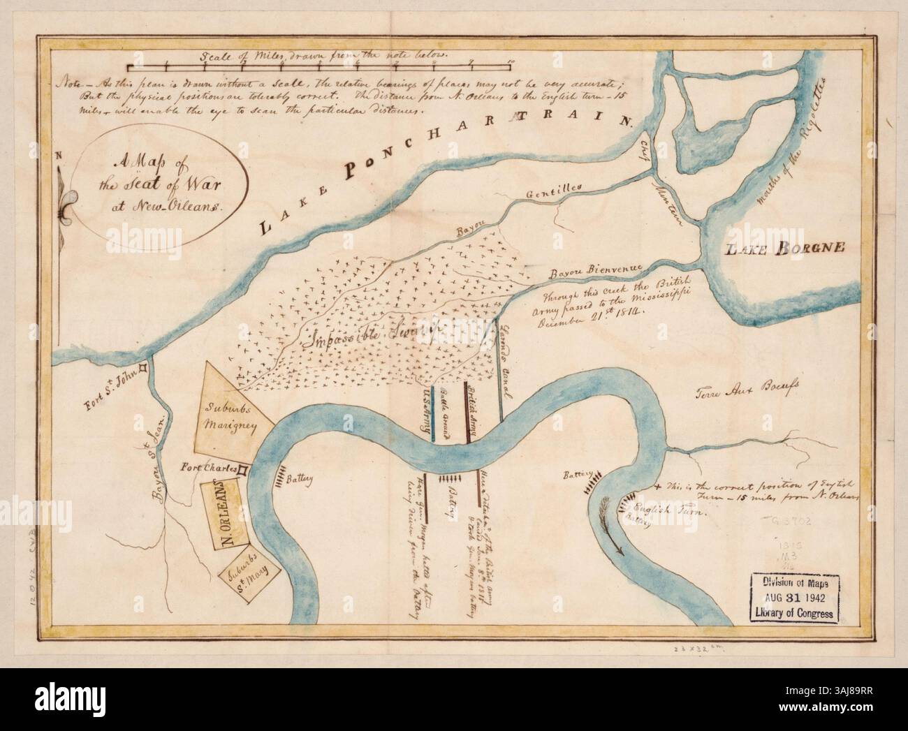 Map of us 1814 hi-res stock photography and images - Alamy