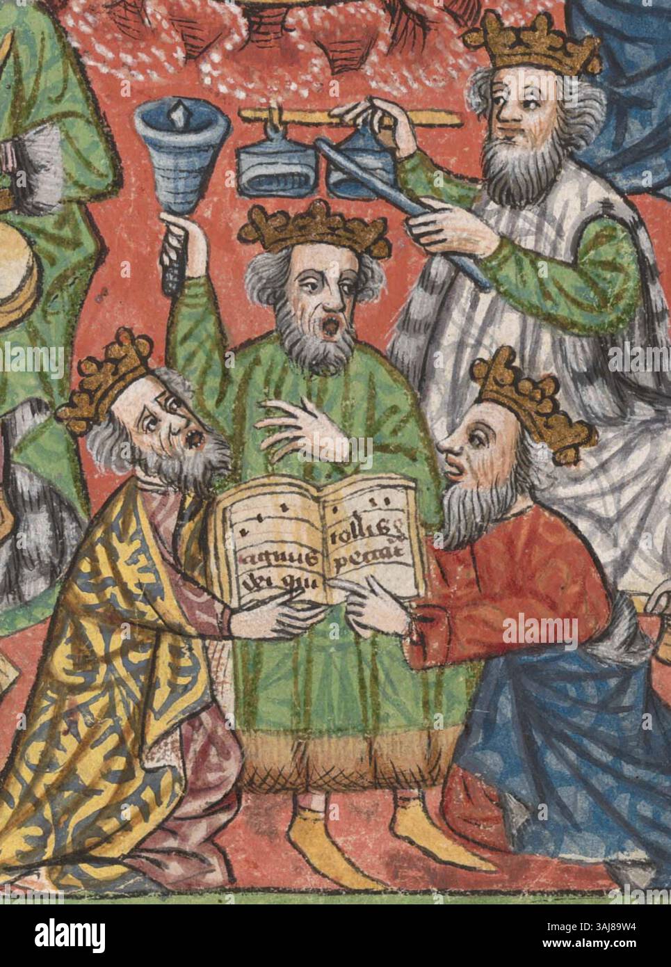 This artwork from 'Die 24 Alten' (The 24 Elders) manuscript depicts ...