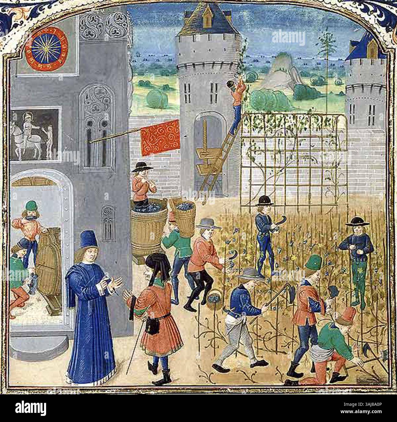 The 'Rustican' by Pierre de Crescens, illustrated by the Master of ...