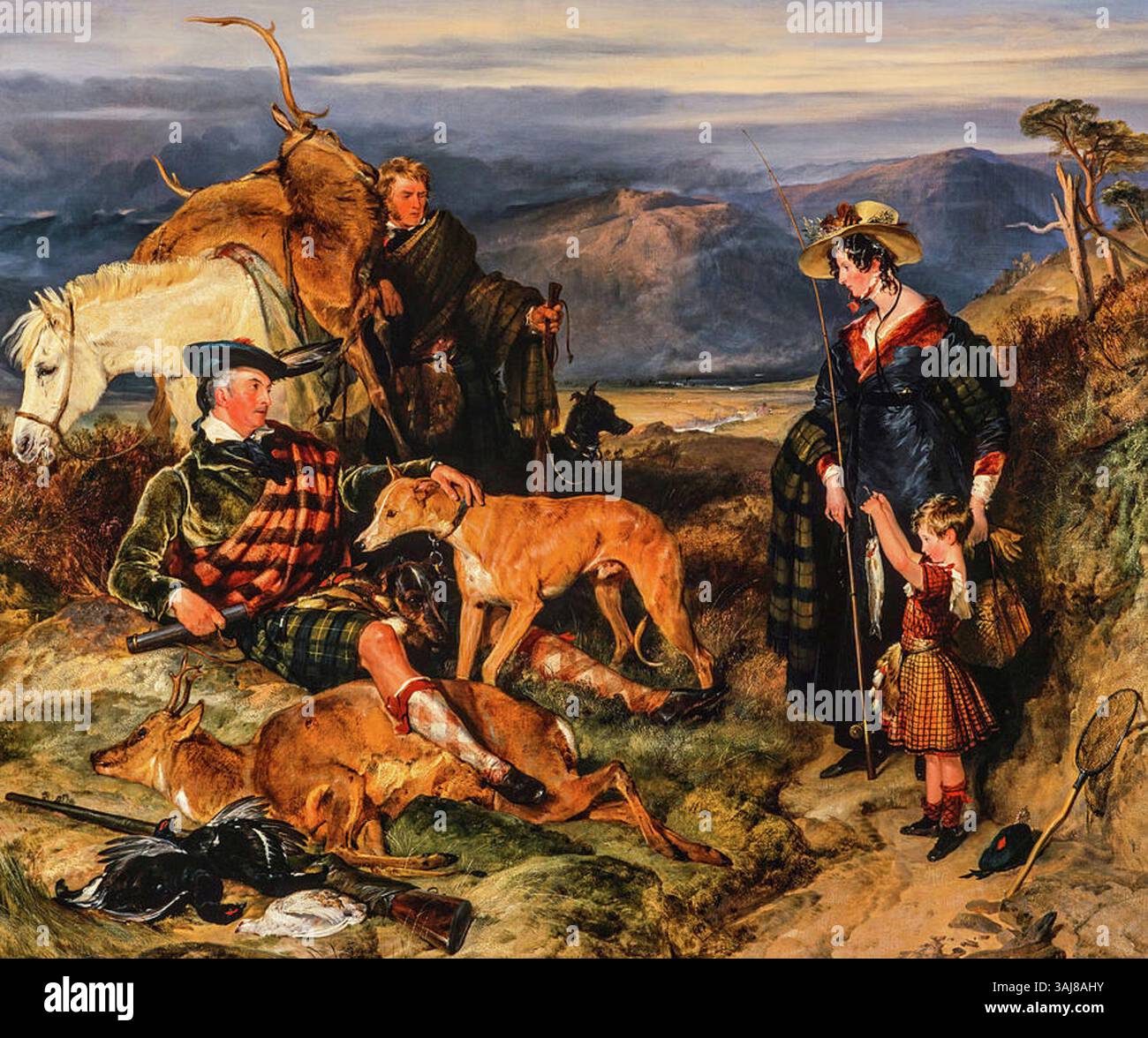 A 1825 oil painting by Edwin Landseer depicting a scene in the Scottish ...