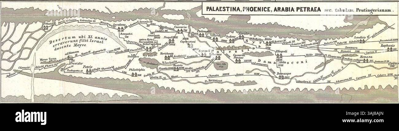 This 1865 map by Karl Spruner von Merz presents the Holy Land, covering ...