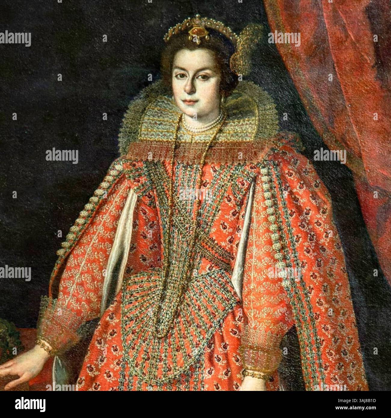This presumed 17th-century portrait depicts Archduchess Maria Maddalena ...