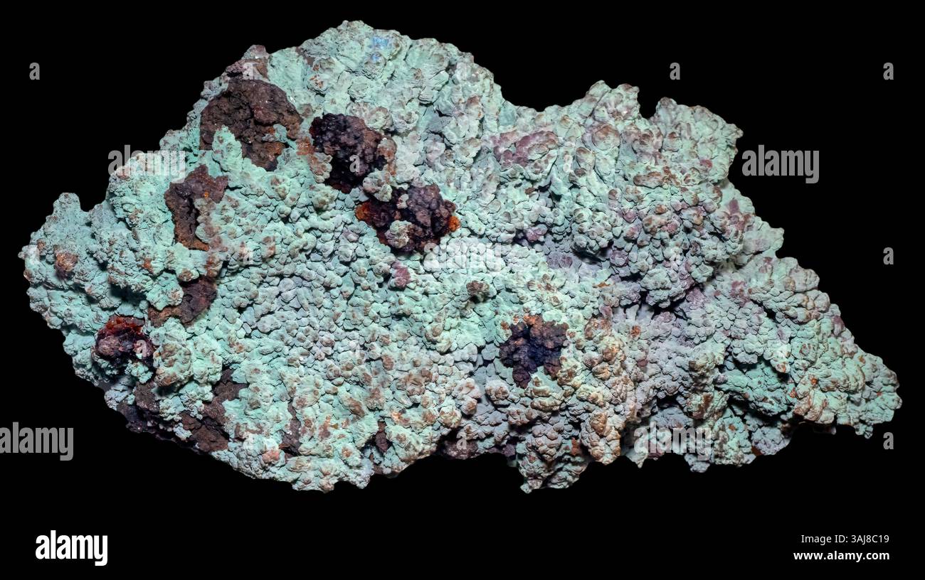 Malachite on Copper, Morenci Mine, Arizona Stock Photo - Alamy