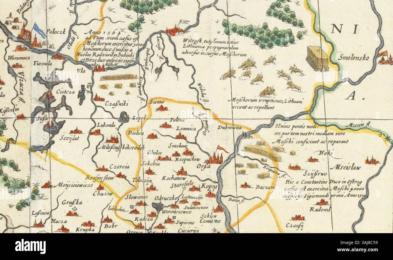 Smolensk map hi-res stock photography and images - Alamy