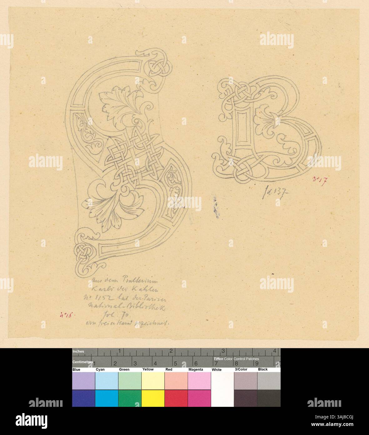 Johann Rudolf Rahn copied excerpts from the 'Psalter of Charles the ...