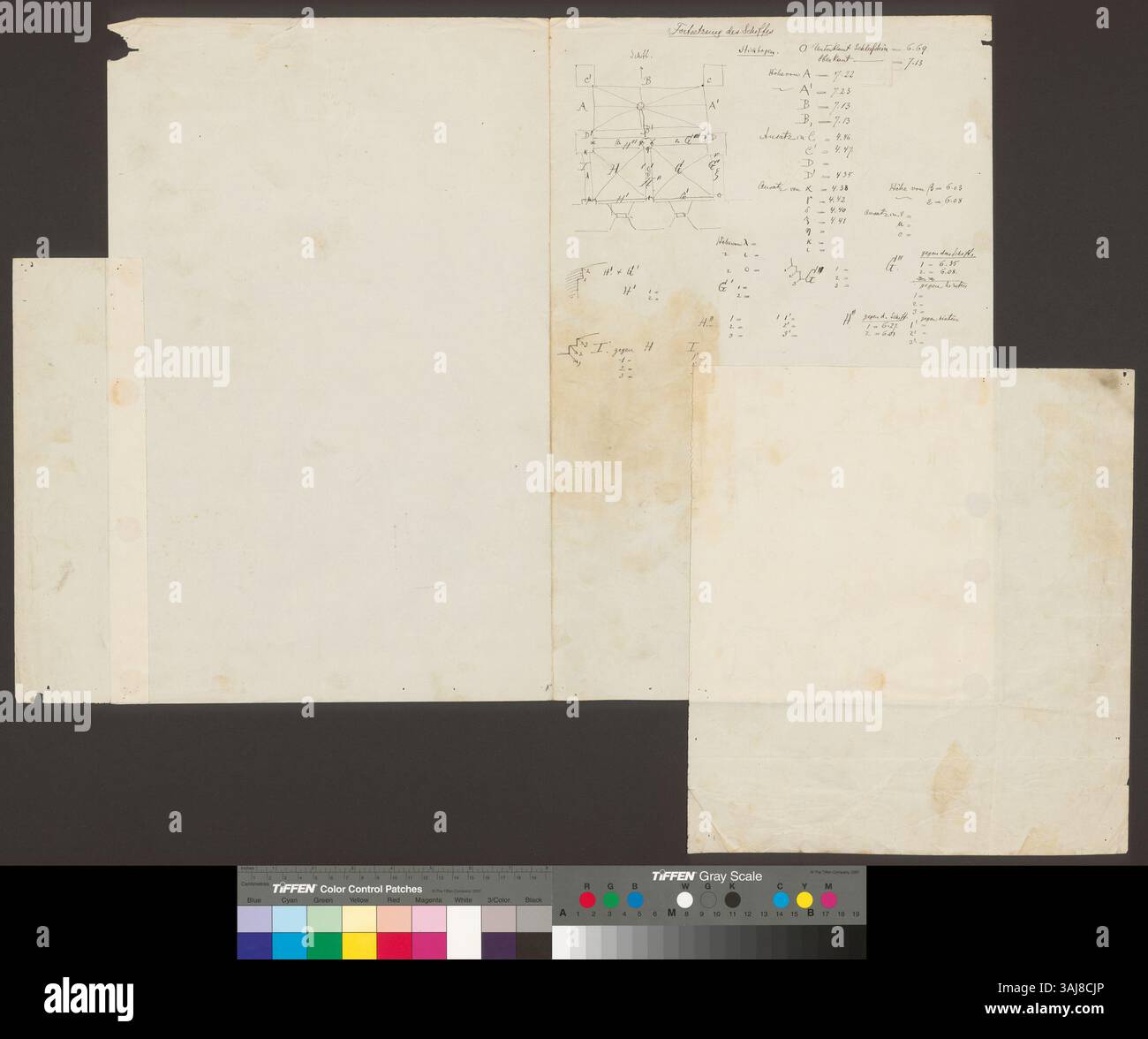This print shows the continuation of a ship, likely depicting maritime ...