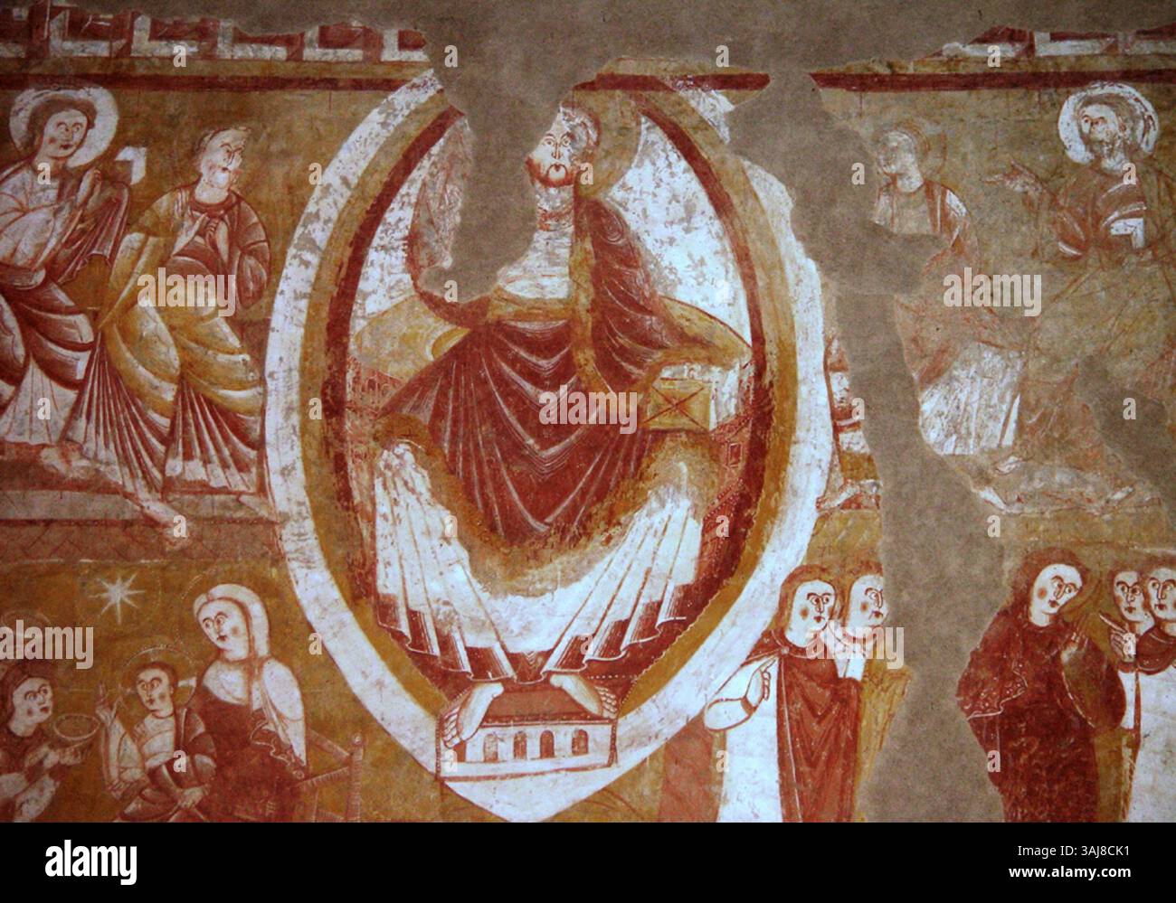 'Christ Enthroned' is a 12th-century fresco painted between 1135 and ...