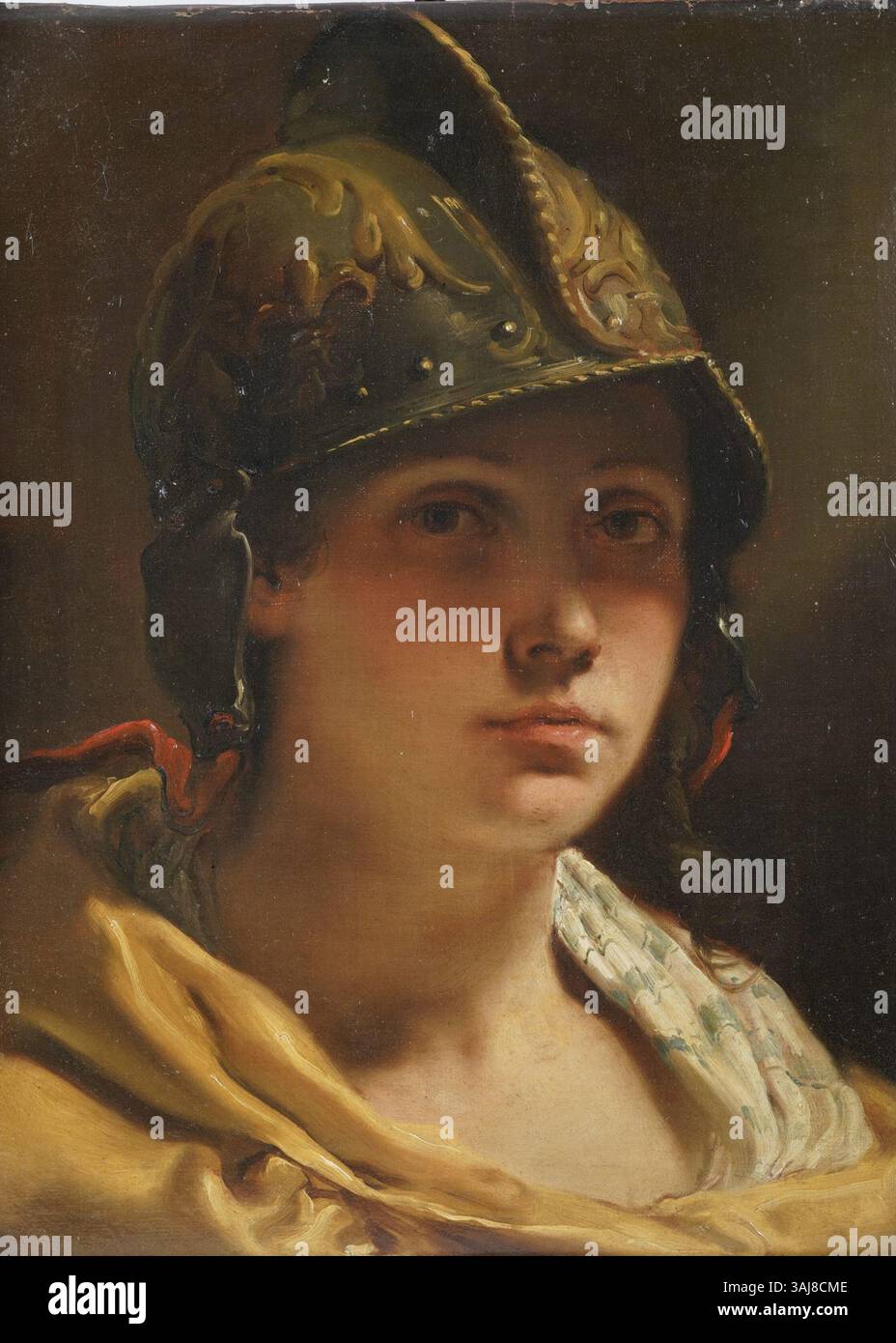 This 1777 oil on canvas painting by Gaetano Gandolfi depicts a young ...