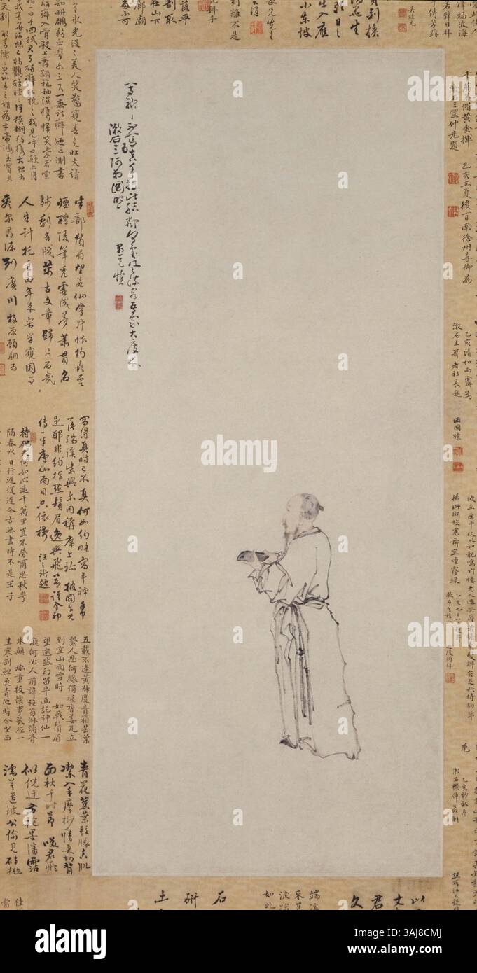 Huang Shen's ink and color painting on paper, part of The Palace Museum ...