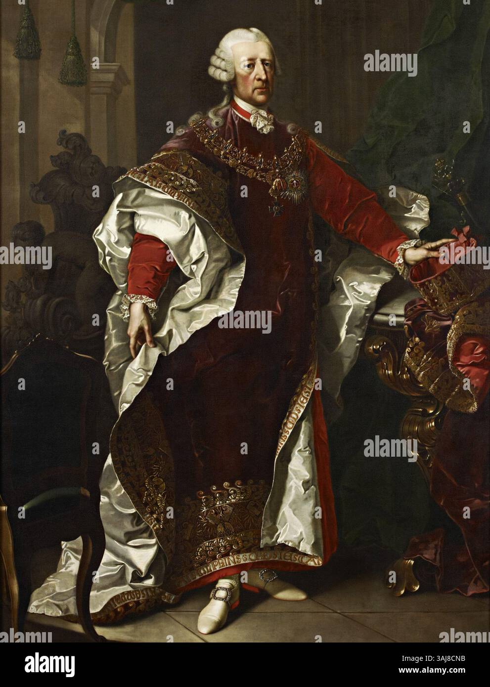 This 18th-century portrait depicts Rodolfo Giuseppe Colloredo Waldsee ...