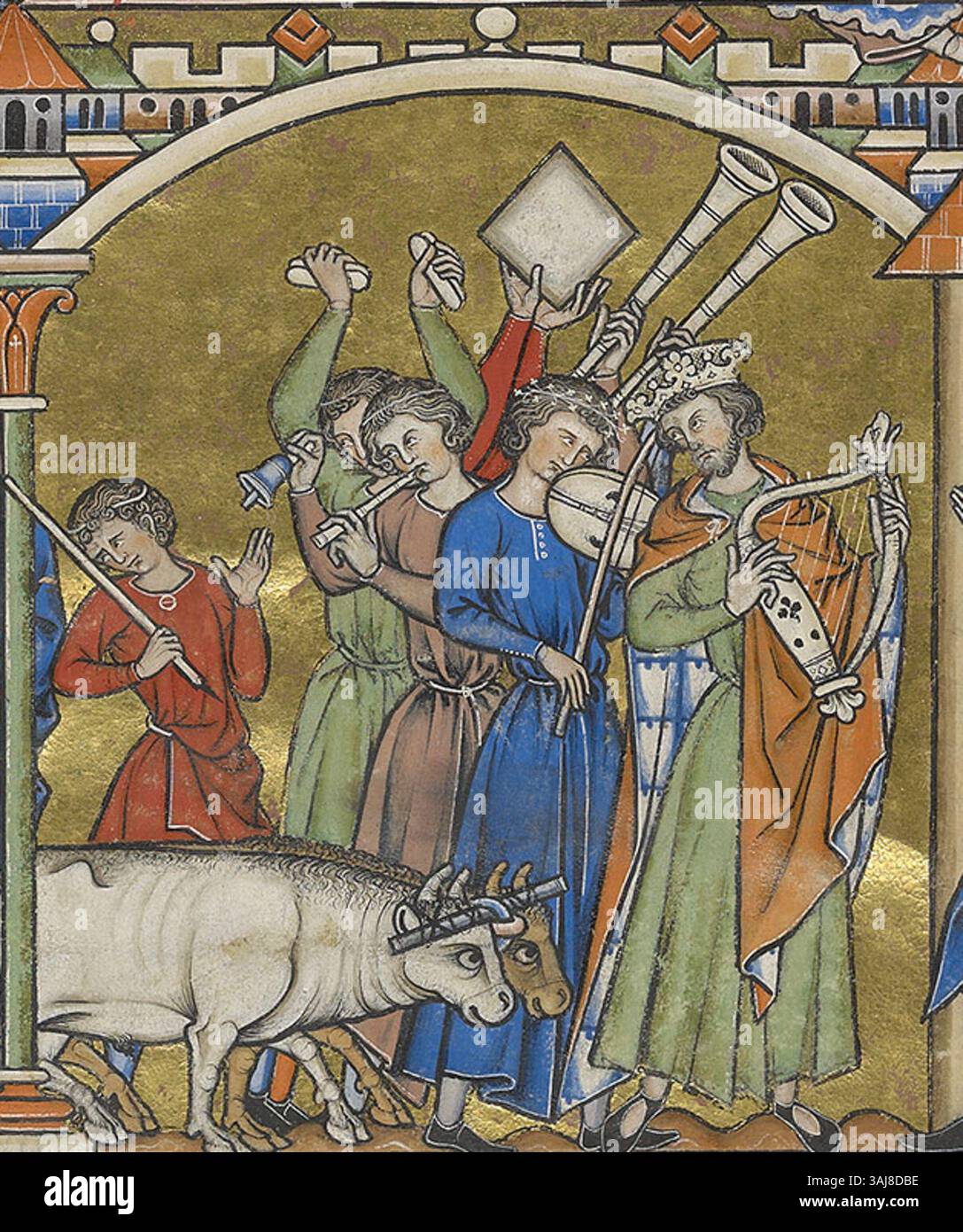 This 13th-century Italian manuscript, the Crusader Bible (MS M.638, fol ...