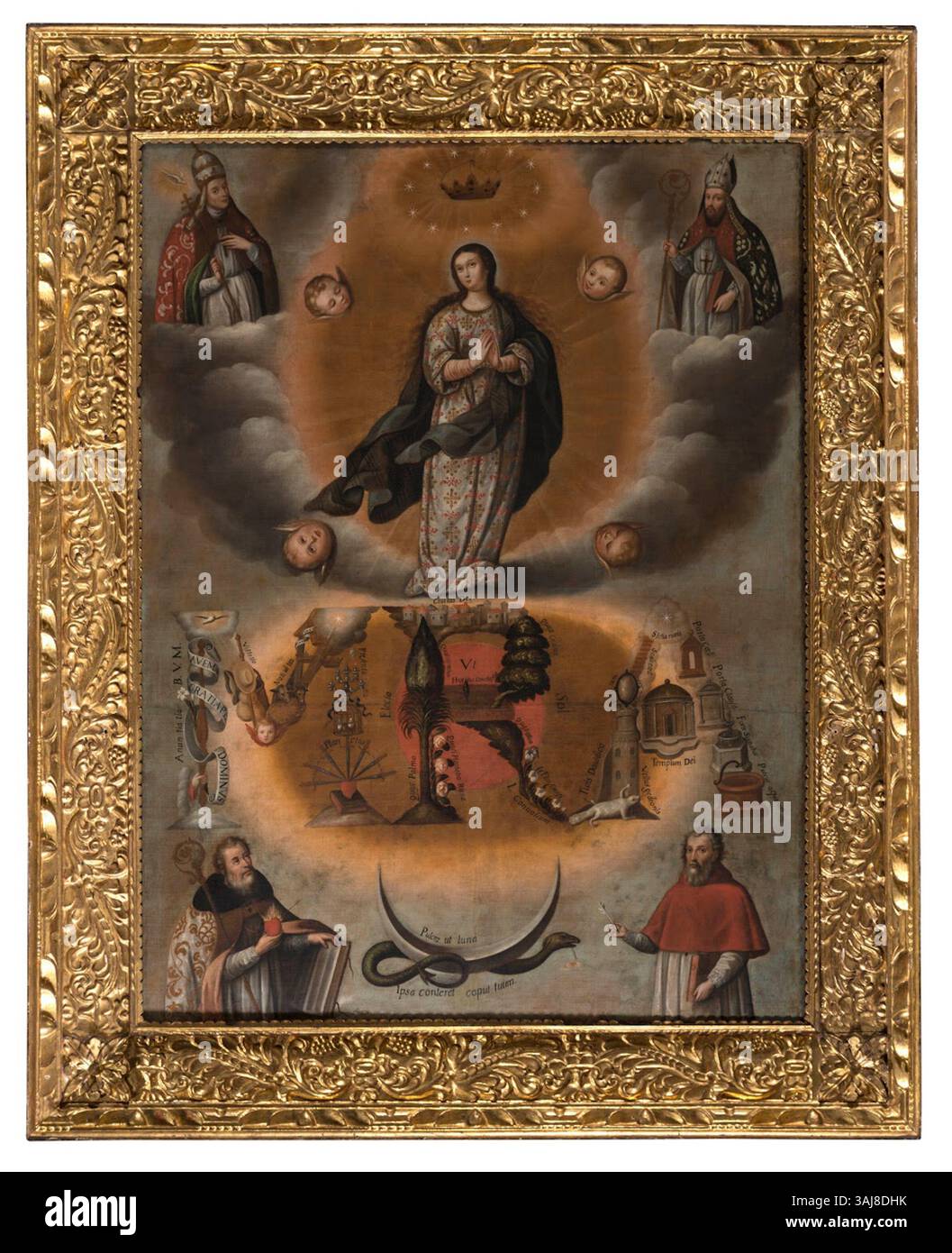 A 17th-century painting depicting the Immaculate Conception with the ...