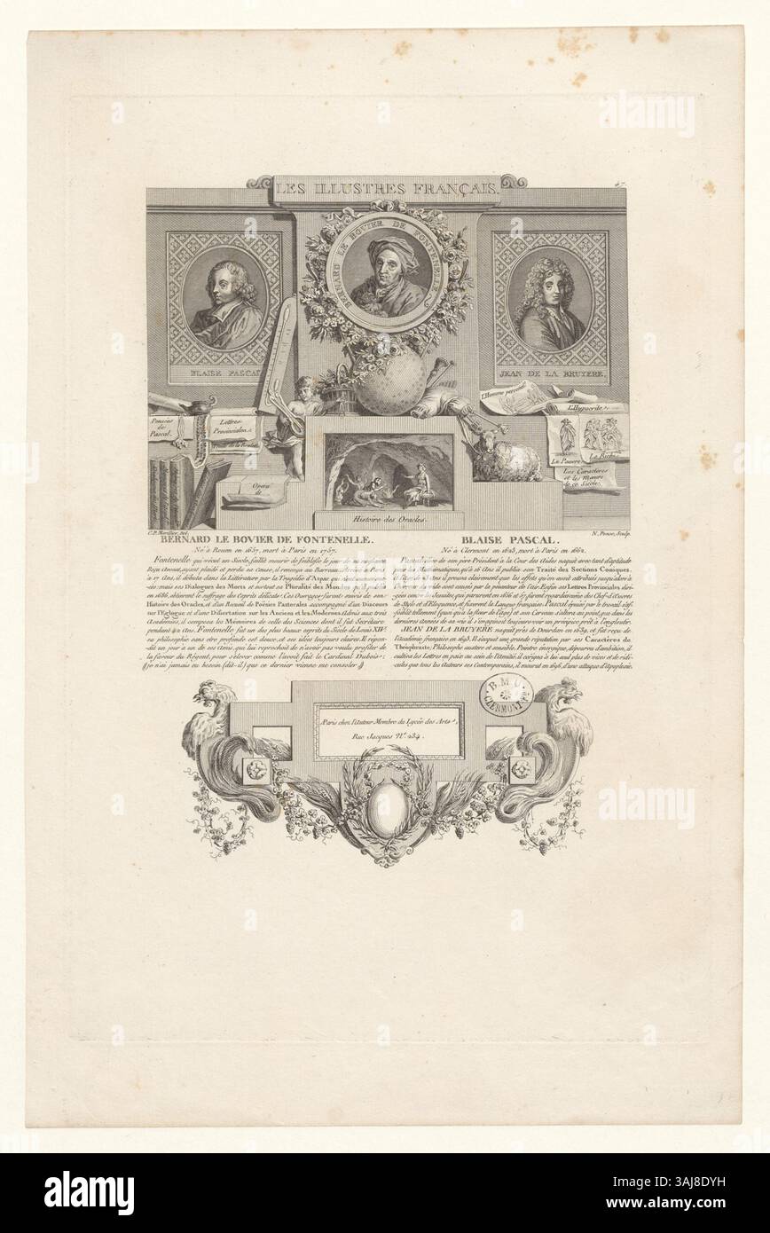 This intaglio print from the Boyer collection features notable French ...