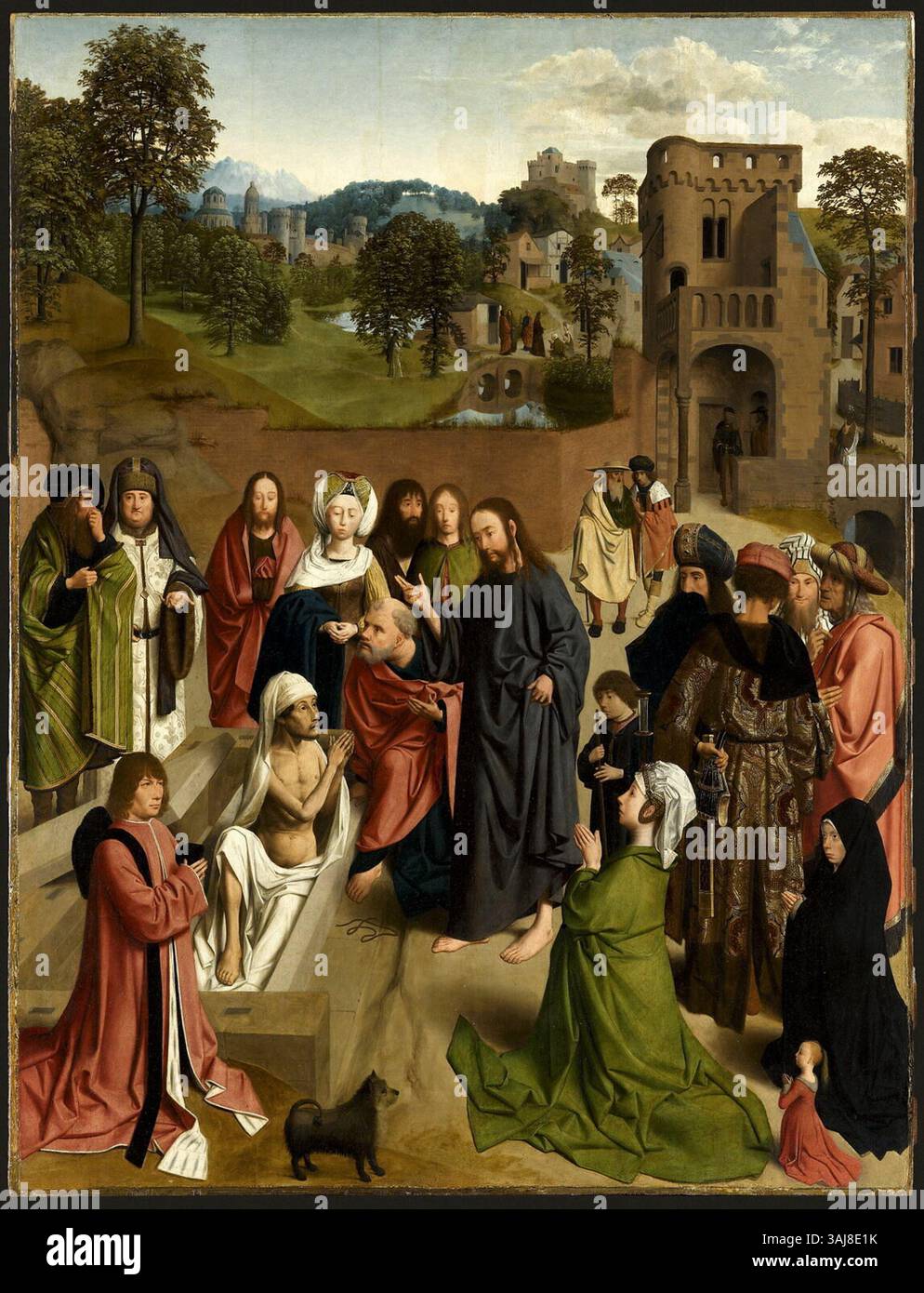 Saint-Jean, Gérard de's painting The Resurrection of Lazarus (circa 1475–1480) shows the ...