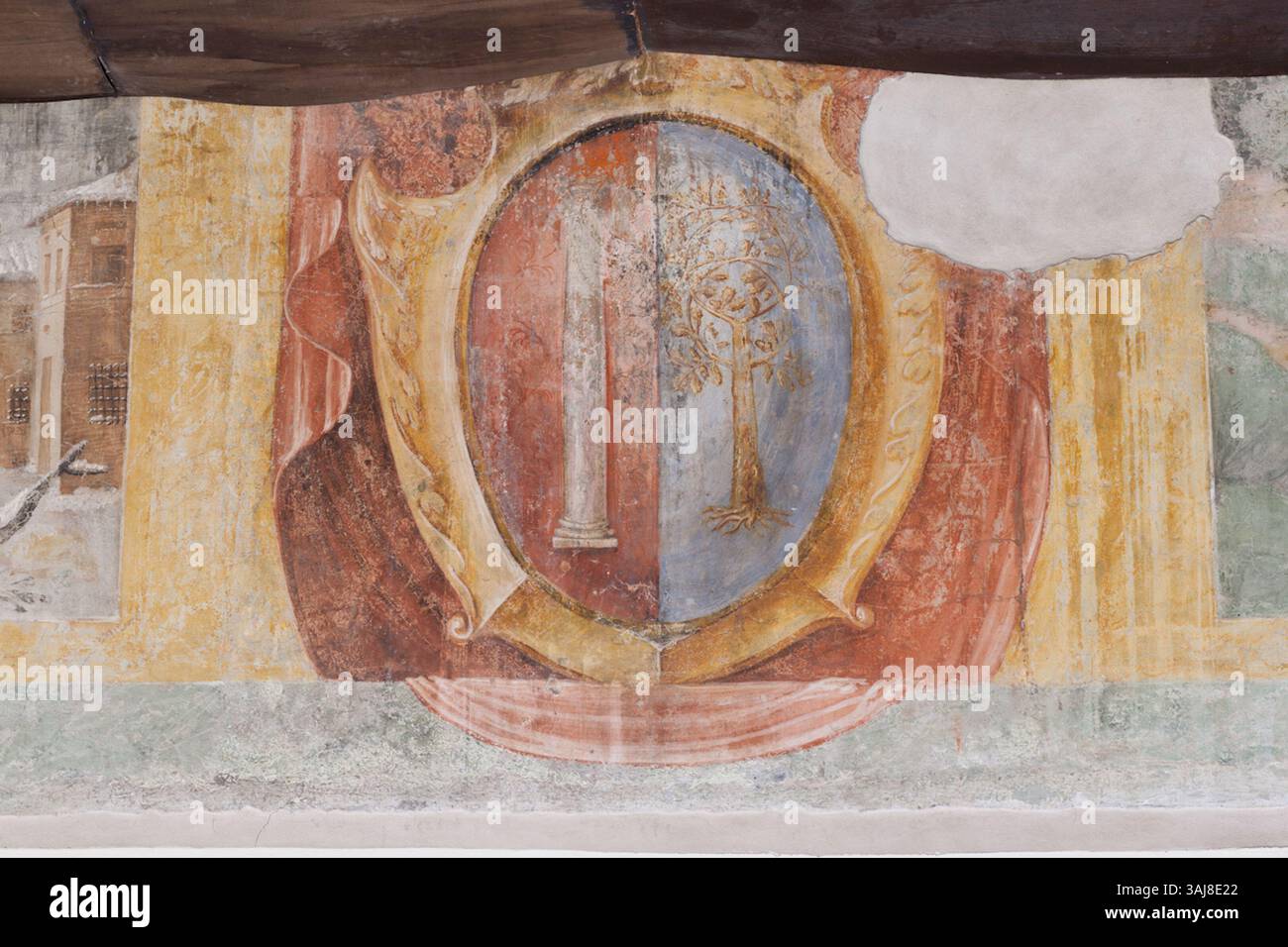 The 'Stemma Matrimoniale della Rovere e Colonna' represents a marriage ...