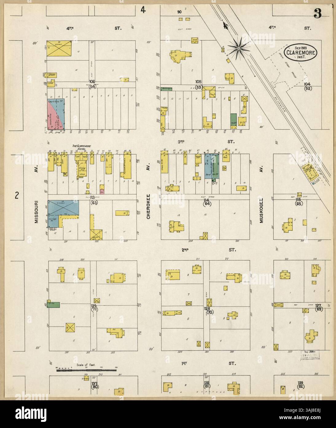 This Sanborn Fire Insurance map from September 1903 details the ...