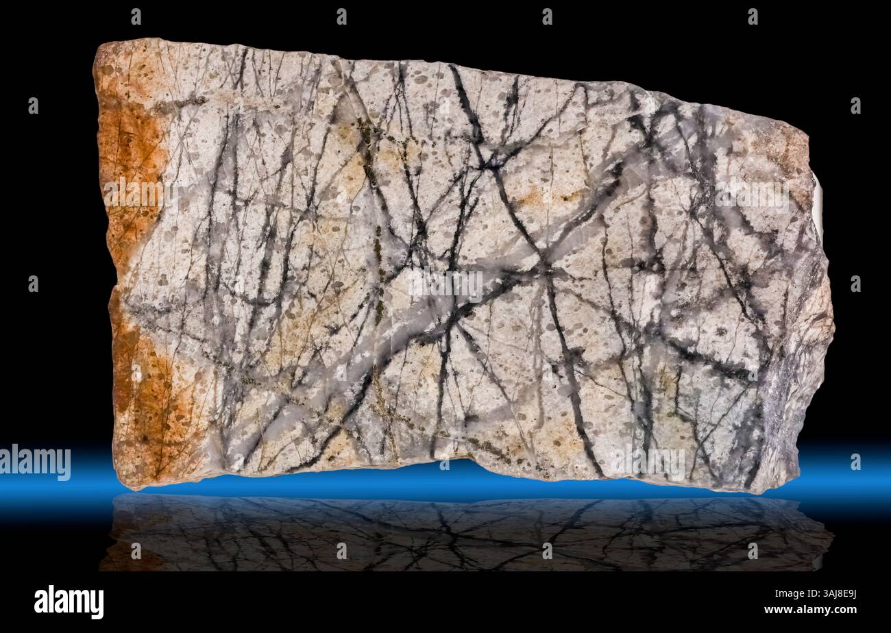 Molybdenite, Quartz and Pyrite Veins in Porphyry from the Climax Mine, Colorado Molybdenite ...