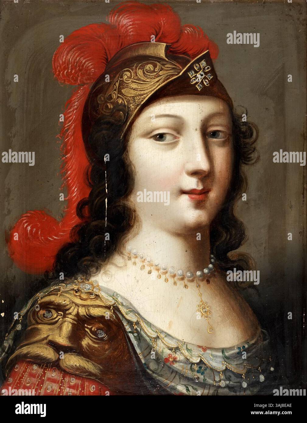 This 17th-century painting shows Queen Kristina of Sweden depicted as ...