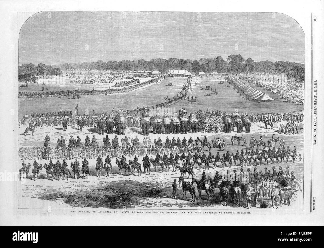 The Durbar held in Lahore, convened by Sir John Lawrence, showcases ...