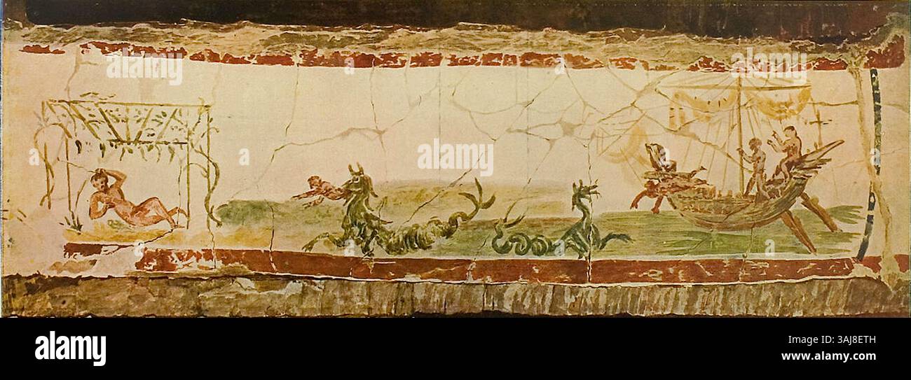 This early Christian artwork from the Catacomb of Callixtus, found in ...