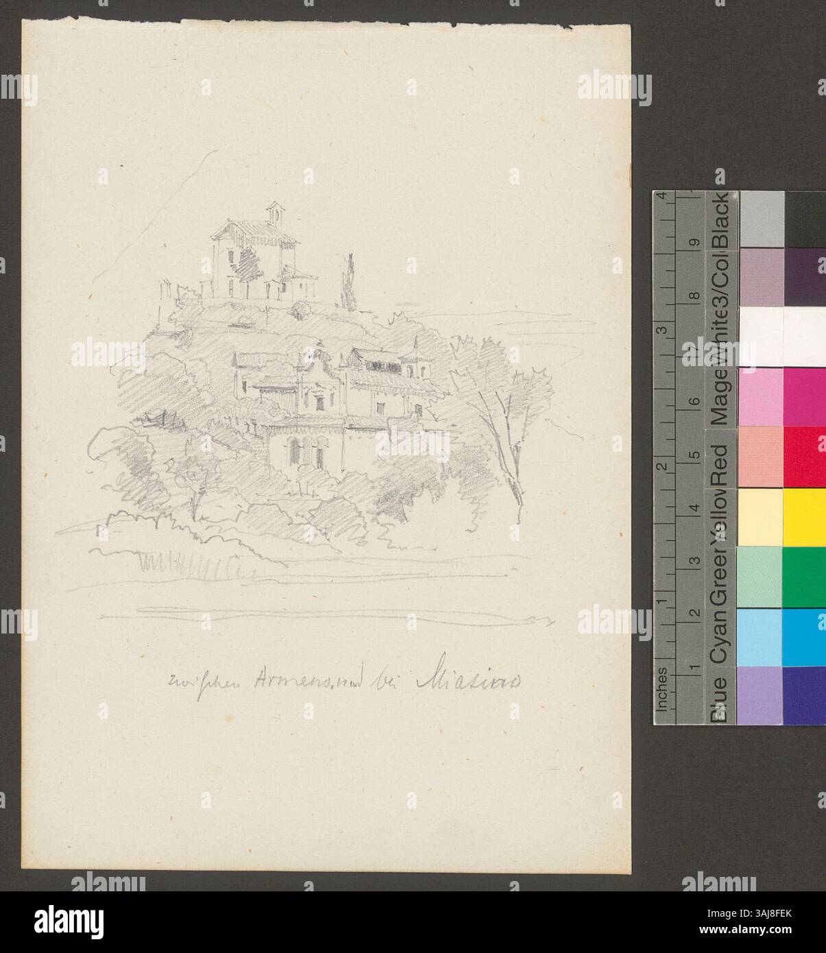 This drawing by Johann Rudolf Rahn, created between 1860 and 1910 ...