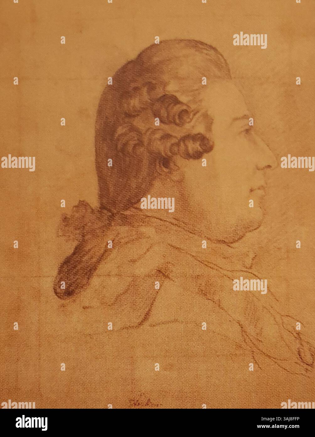 This pencil drawing of Anders Johan von Höpken captures the Swedish ...