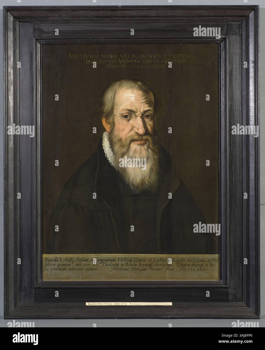 This 1630 portrait of Benedikt Marti, painted by an unknown artist, is ...