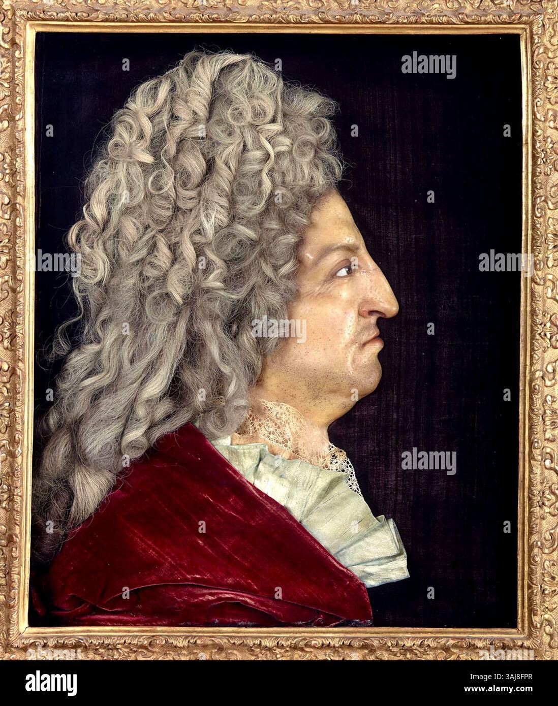 This 1706 wax relief portrait by Antoine Benoist depicts Louis XIV of ...